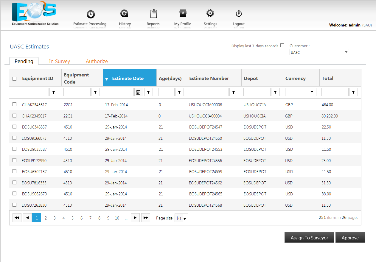 EOS - The intermodal industry’s Equipment Optimization Solution.